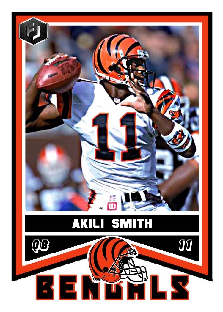 ACEO AKILI SMITH CINCINNATI BENGALS CUSTOM HAND MADE ART CARD | eBay