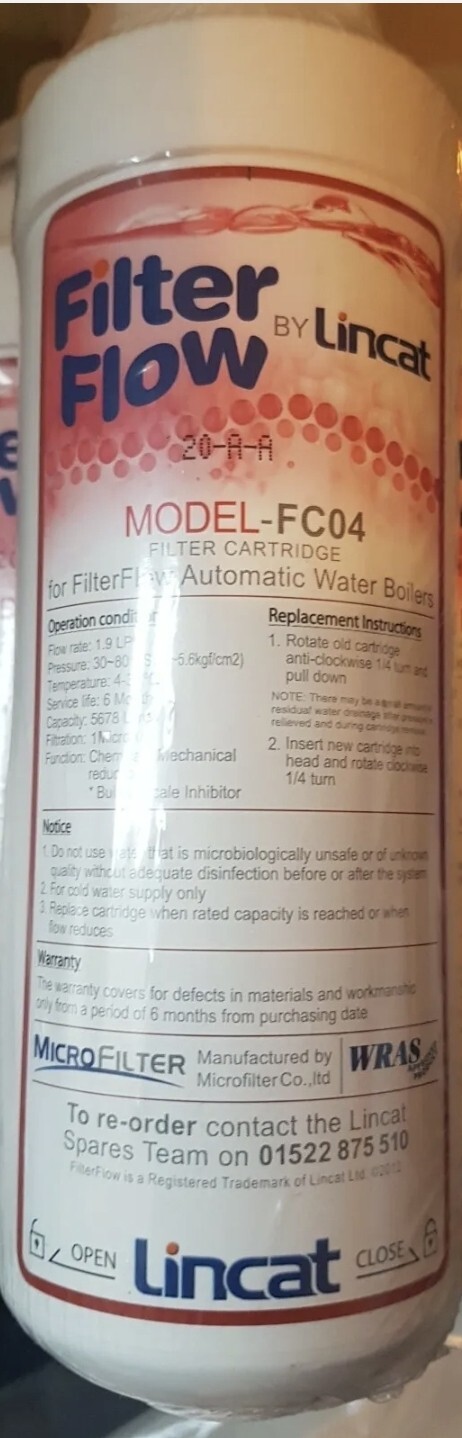LINCAT FC04 EBFX BOILER FILTER CARTRIDGE FC-04 reduce price for more ...