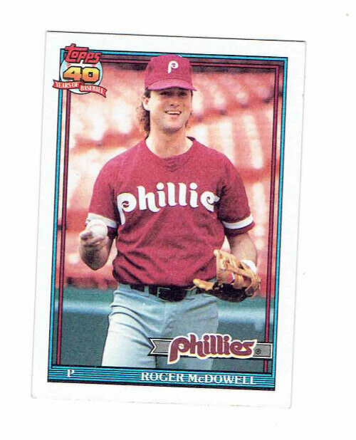 Roger McDowell Phillies Pitcher #43 Topps 1991 Baseball Card | eBay