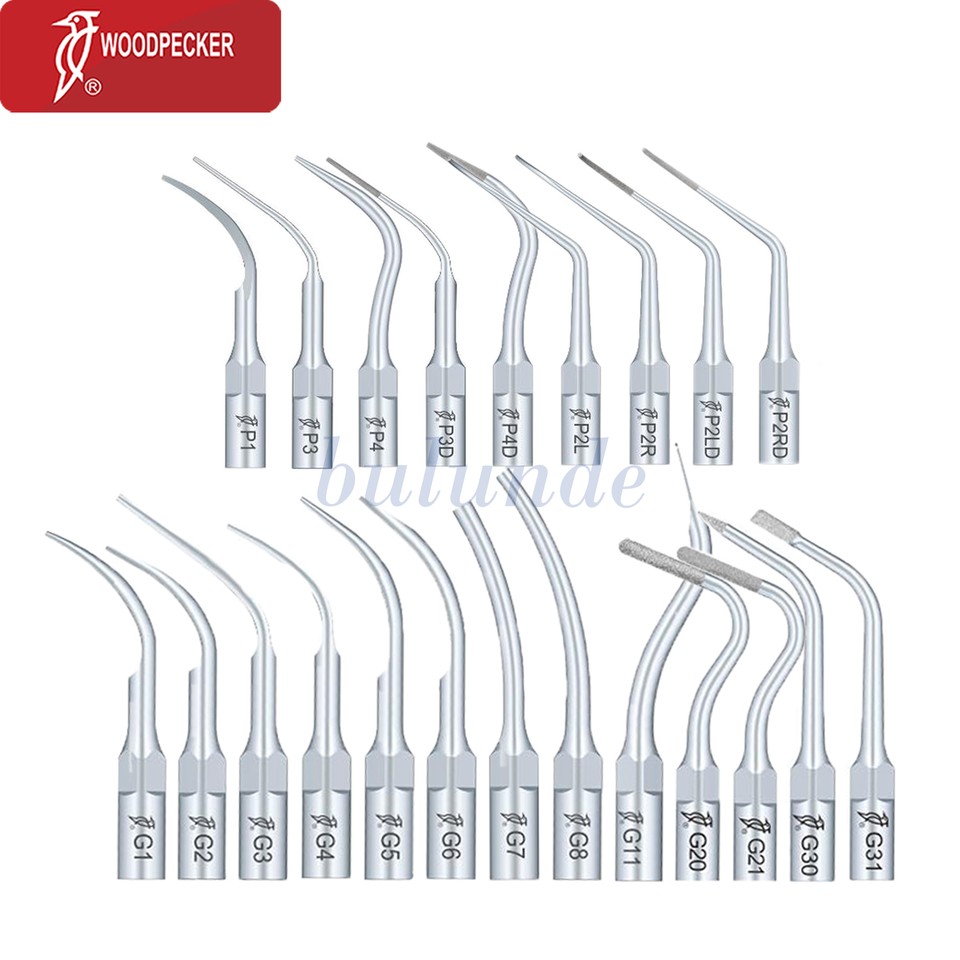100% Woodpecker Dental Ultrasonic Piezo Scaler Tips fits EMS SATELEC CE ...