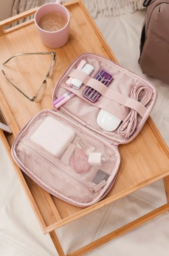 Calpak Tech Organizer In Pink Sand | eBay