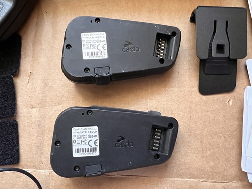 Cardo Packtalk BOLD Duo Bluetooth DMC MESH Helmet Headset Two Units ...