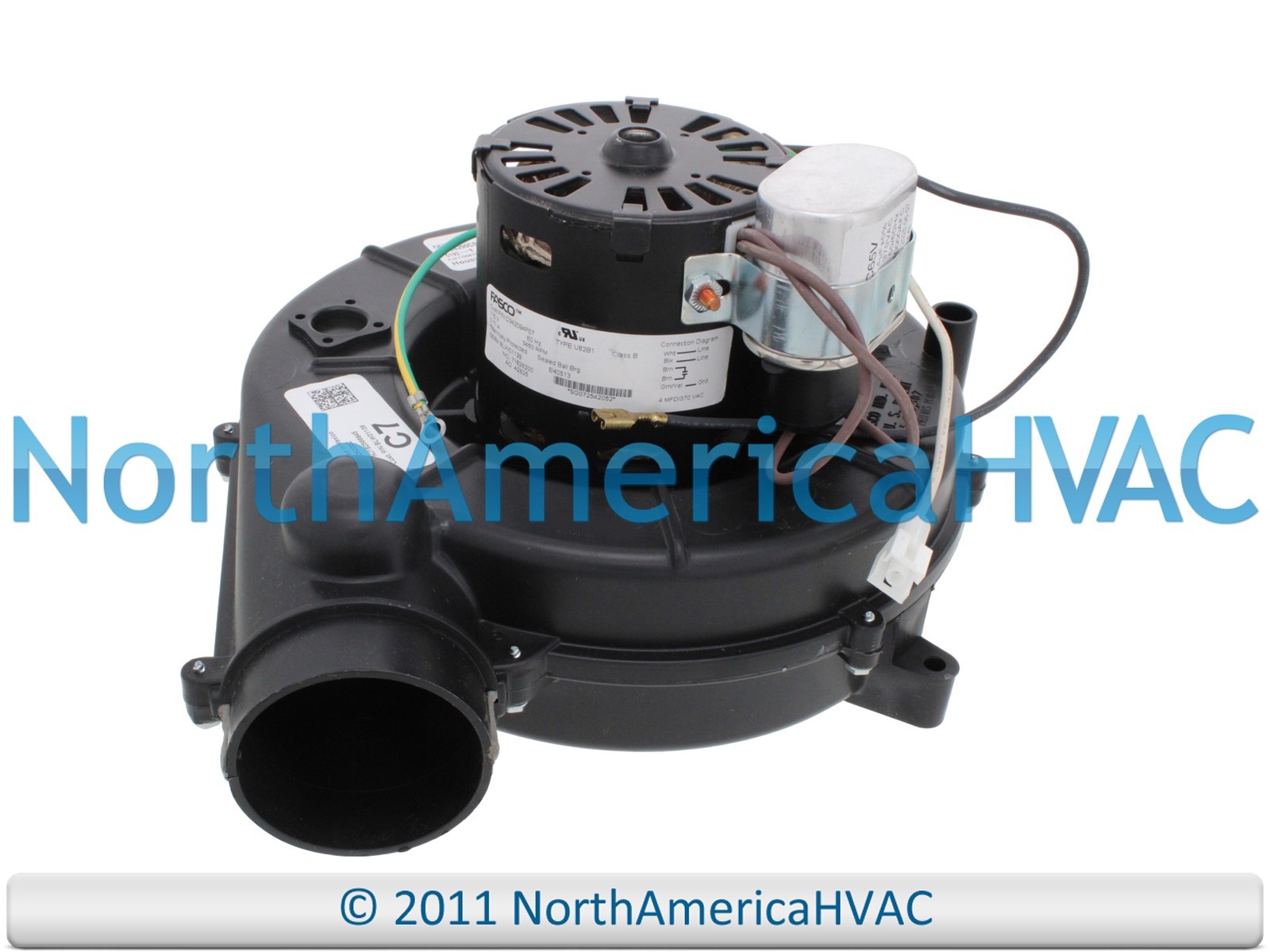 OEM Trane Furnace Draft Inducer Motor Fits Fasco D342094P07 70626200 ...