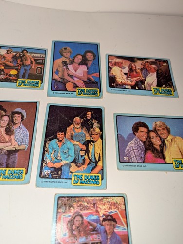 7 Vtg 1980 Donruss The Dukes of Hazzard Trading Cards Bo Luke & Daisy ...