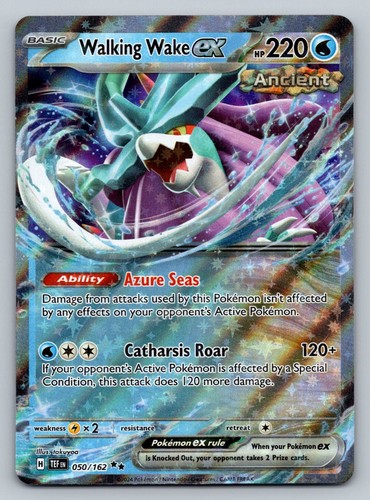 Walking Wake EX 050/162 Full Art NM/M Temporal Forces Pokemon Card A2 ...