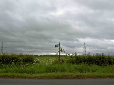 Photo 6x4 Footpath to Morthen The M1/M18 motorway junction is just ...