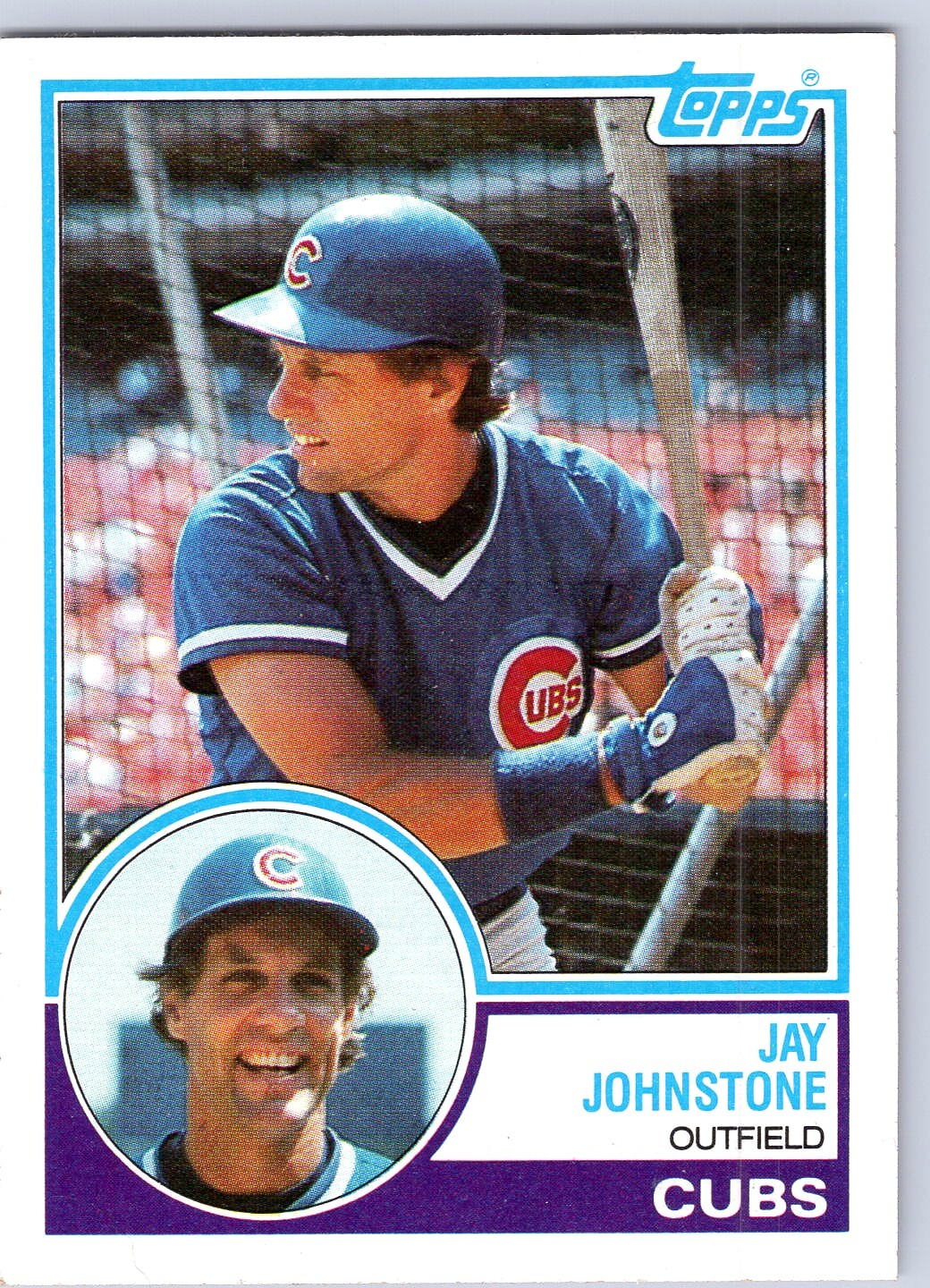 1983 Topps #152 Jay Johnstone Chicago Cubs Vintage Baseball Card NM | eBay