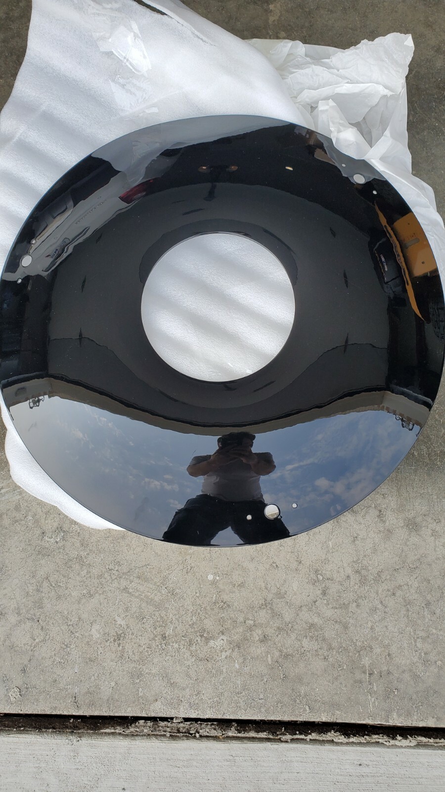 22" DUB Spinner Floater Black Dust Back Plate Cover | Aftermarket ...