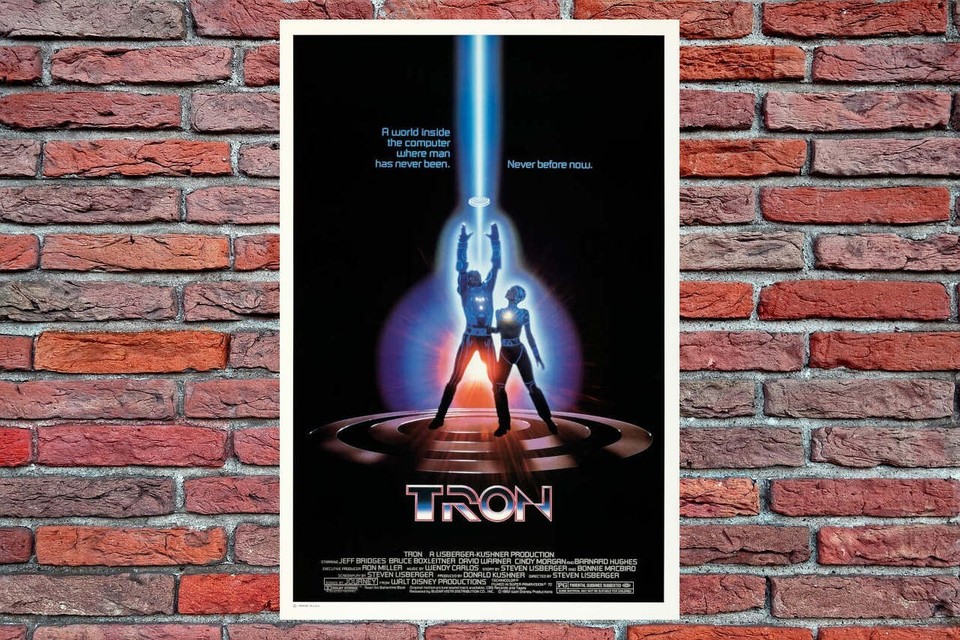 1982 Tron Vintage Movie Poster Print 24x16 STYLE A 9mil PAPER | eBay