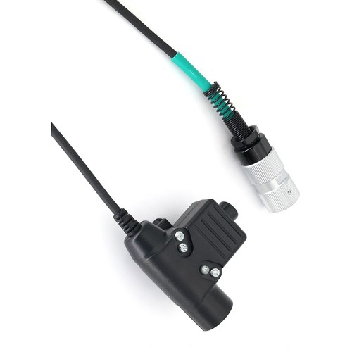 6 pin U94 PTT Cable NATO Plug Walkie Talkie Headset Adapter for PRC-152 ...