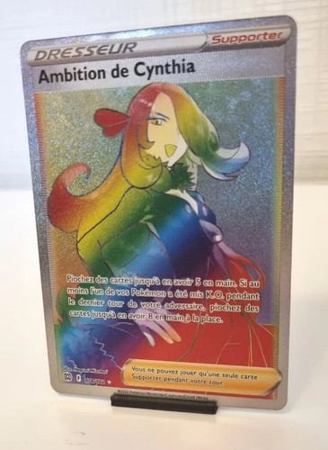 Carte Pokemon Ambition De Cynthia Rainbow Secrete 178/172 EB9 EB09 FR ...