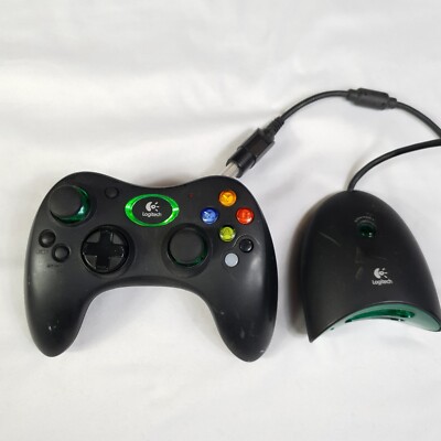 Original Xbox Logitech Wireless Cordless Controller + Receiver No ...