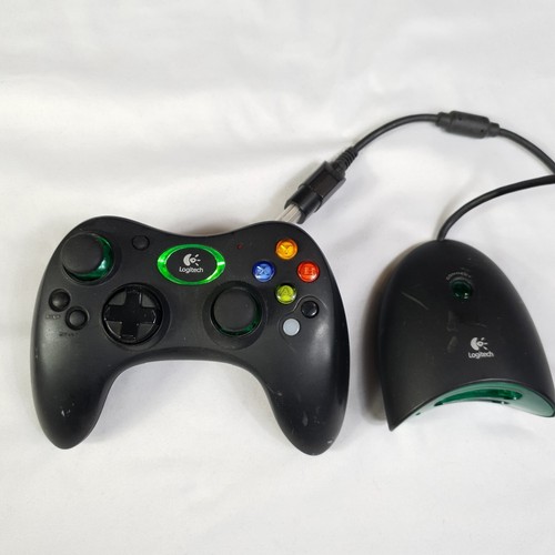 Original Xbox Logitech Wireless Cordless Controller + Receiver No ...