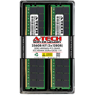 256GB 2x128GB PC5-4800 RDIMM Supermicro SuperServer SYS-421GE-TNRT ...