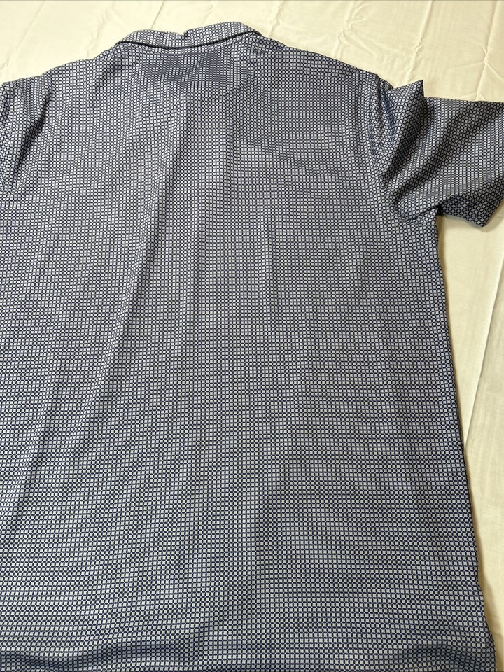 Peter Millar Summer Comfort Polo Shirt Men’s Size XL Gray Block Design ...