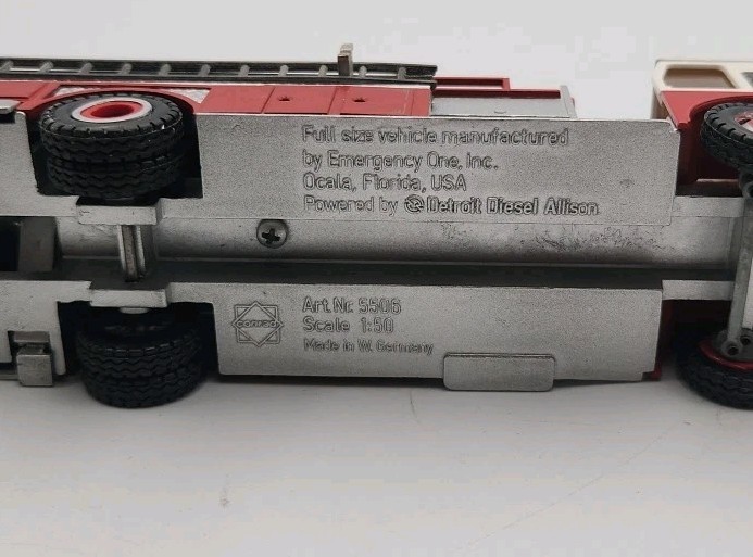 Conrad Emergency One 5506 Fire Aerial Ladder Truck 1:50 Made In Germany ...