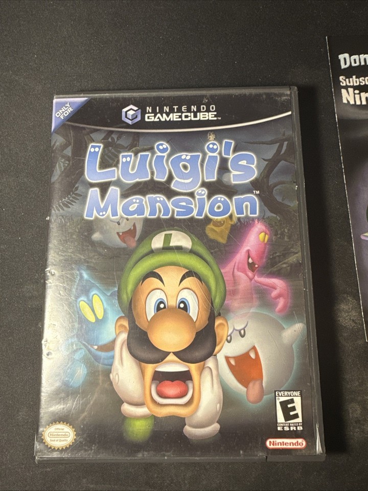 Luigi's Mansion (Nintendo Gamecube) GC CIB black label EX Condition ...