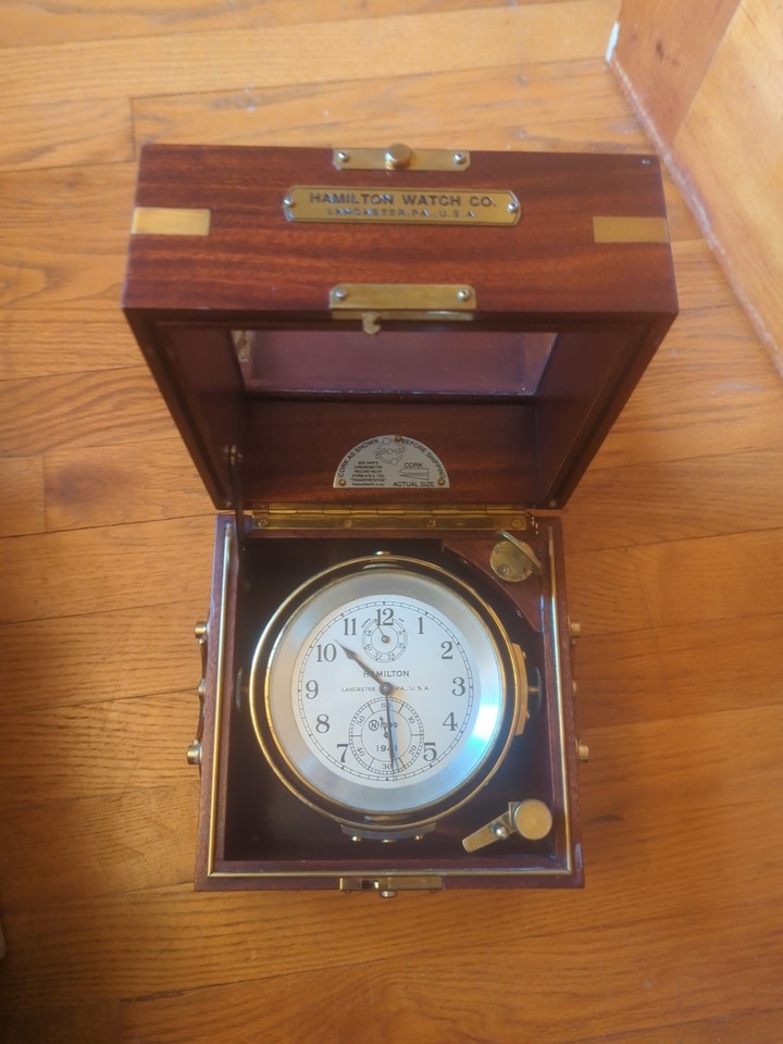 Vintage Hamilton Model 21 Marine Chronometer No 1399 | eBay