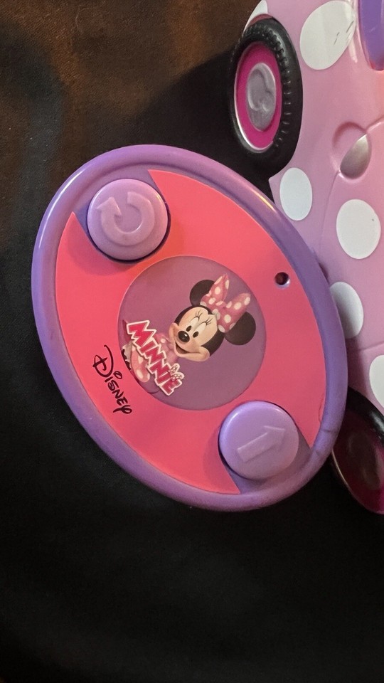 Jada Toys Disney Minnie Mouse Pink Roadster RC Car Remote Control WORKS ...