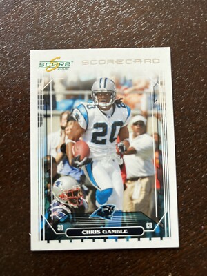 Chris Gamble SP 2006 Score #37 Scorecard #/750 Carolina Panthers CB | eBay
