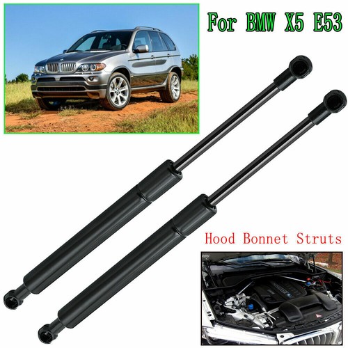 2PCS Hood Bonnet Hydraulic Struts Lift Support Rod For BMW E53 X5 MK1 ...