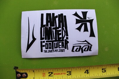 Lakai Limited Footwear Black White Shoe Z35B Vintage Skateboarding ...