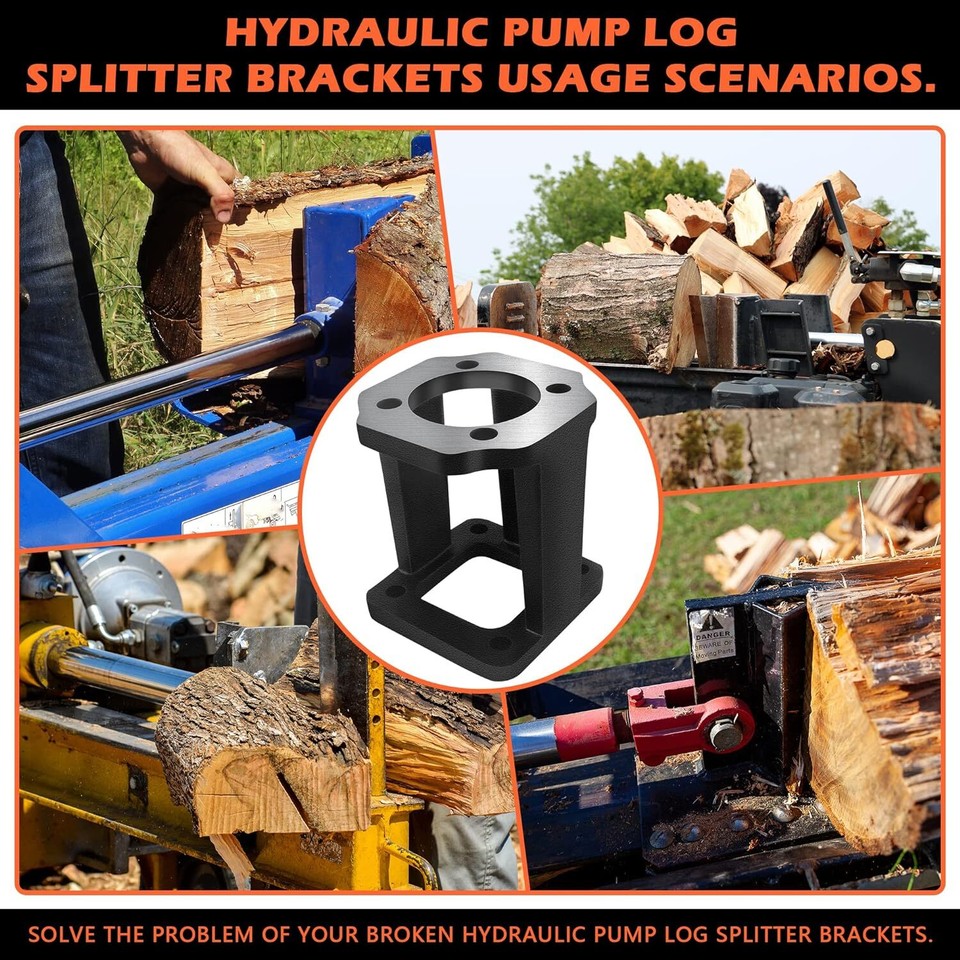 Log Splitter Brackets Log Splitter Hydraulic Pump Mount for 5-7 Hp ...