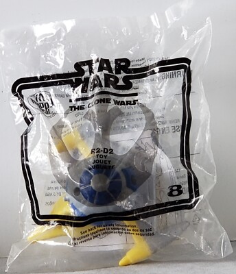 MIP McD 2008 McDonald's STAR WARS Clone WARS #18 R2-D2 Fast FOOD Toy 2. ...