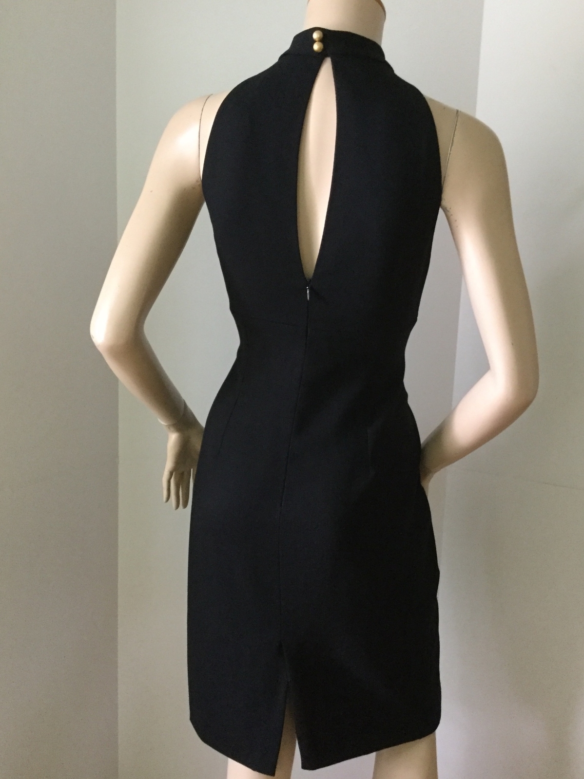 Vintage GIANNI VERSACE Runway Midnight Blue Navy Pristine Dress (Size ...
