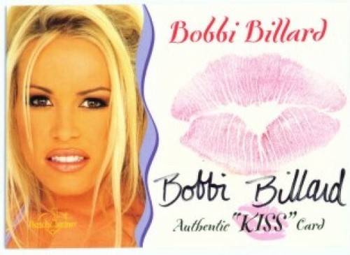 BOBBI BILLARD "AUTOGRAPHED KISS CARD" BENCHWARMER GOLD PROMO | eBay