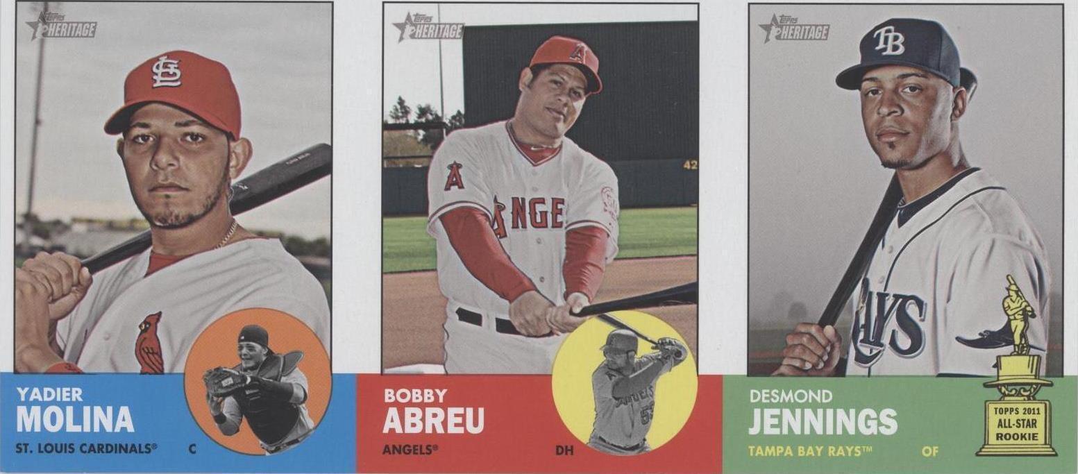 2012 Topps Heritage - Advertising Panel Boxloaders Yadier Molina, Bobby ...
