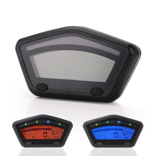 1x Motorcycle Instrument LCD Tachometer Odometer Digital Gauge Panel ...