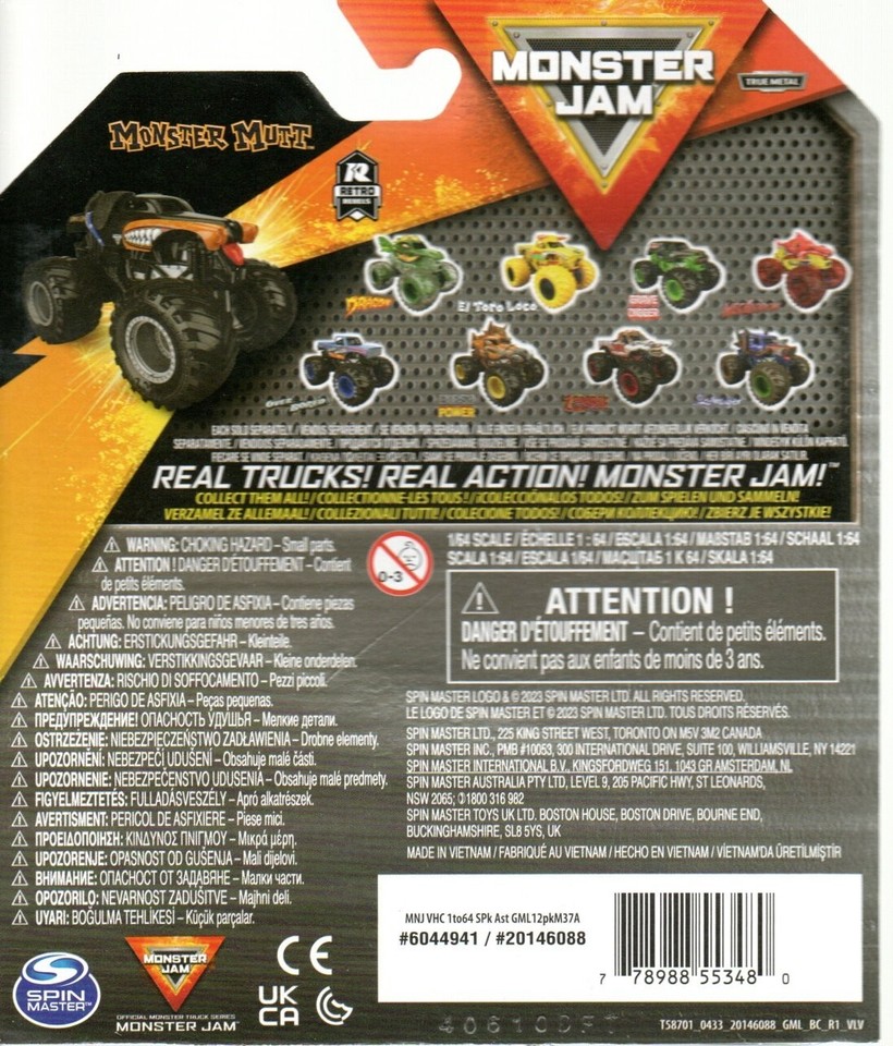 OVER BORED - Series 37 Monster Jam Spin Master Trucks Car Auto Truck 1: ...