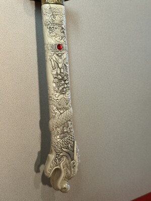 Stainless Steel Blade Dragon Head Sword Japanese Samurai Katana | eBay