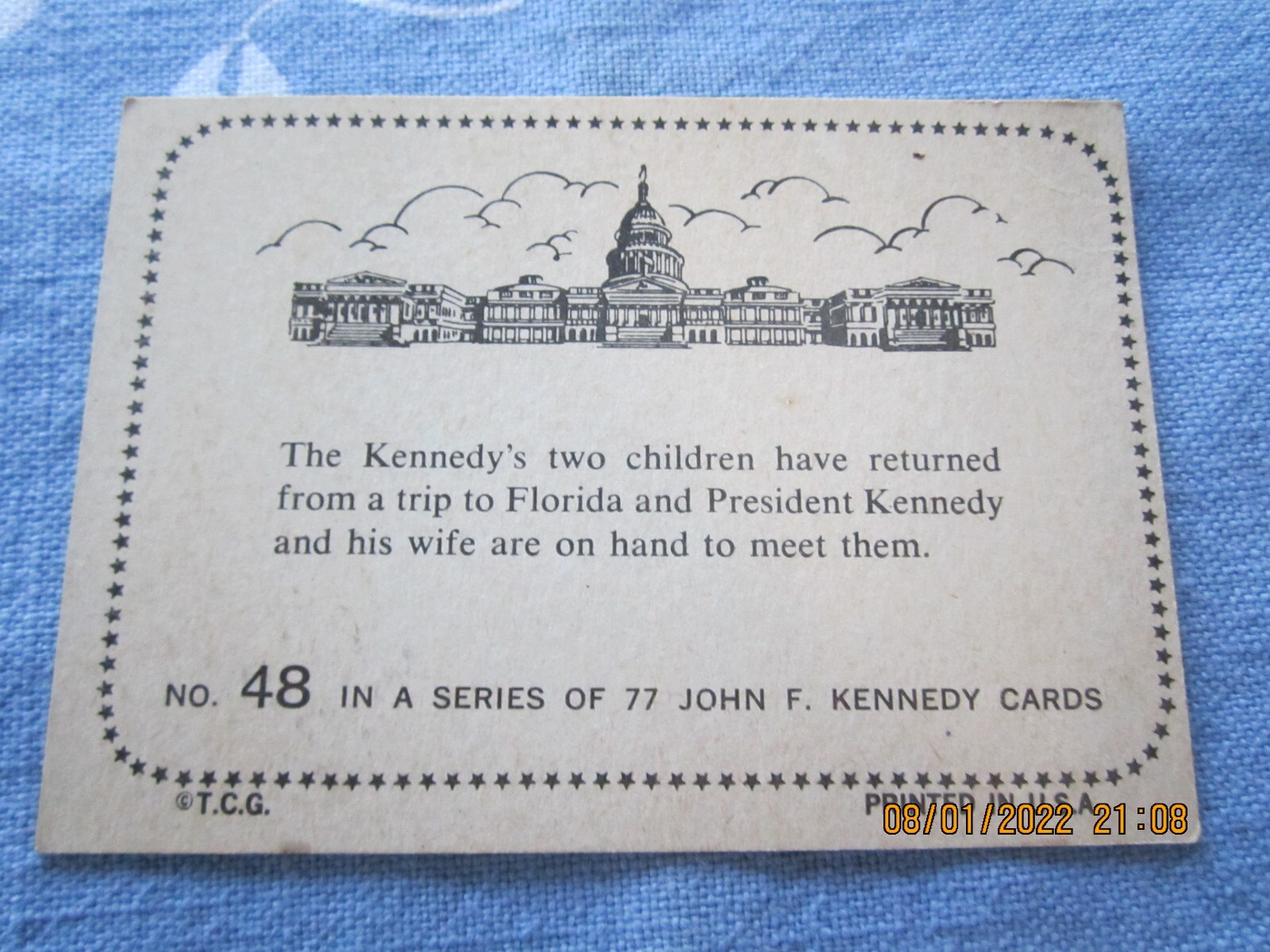 2~~JOHN F. KENNEDY 1964 Topps Trading Cards # 48 and # 53 JFK | eBay