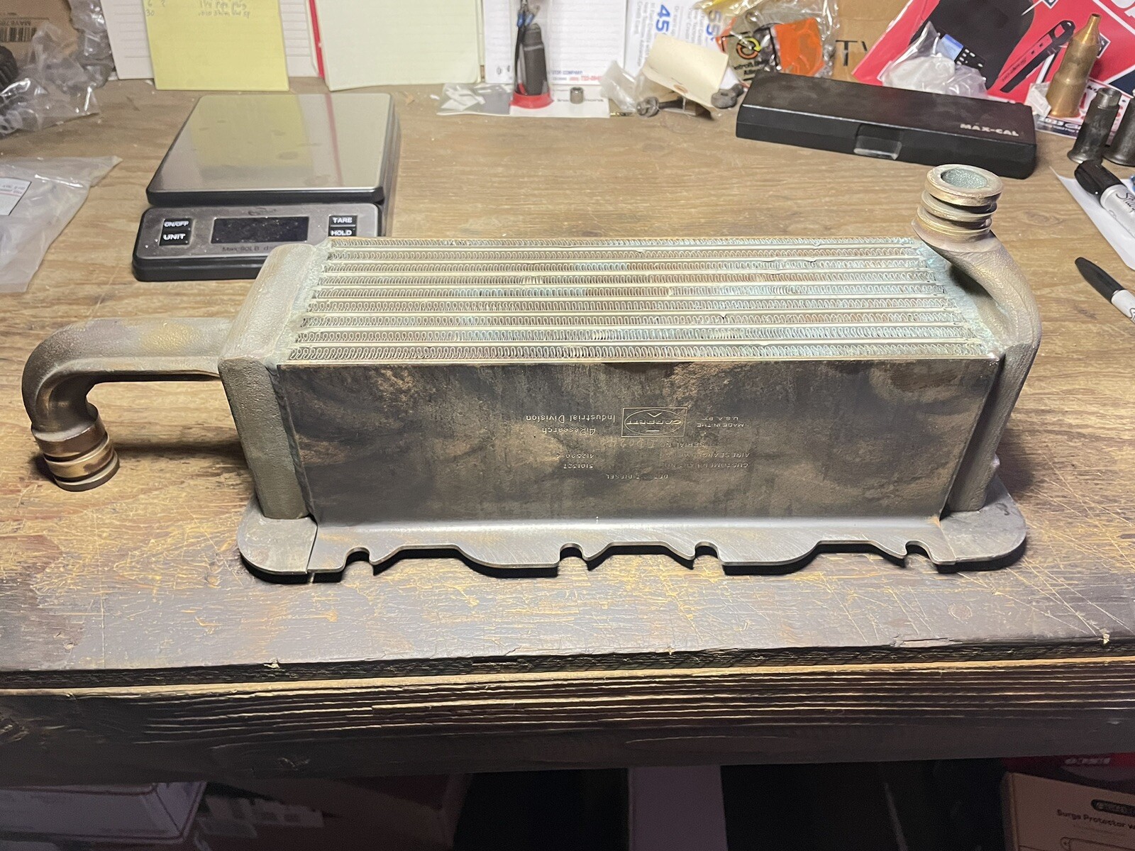 5101327 Detroit Diesel 8V92 after cooler. good used and pressure tested ...