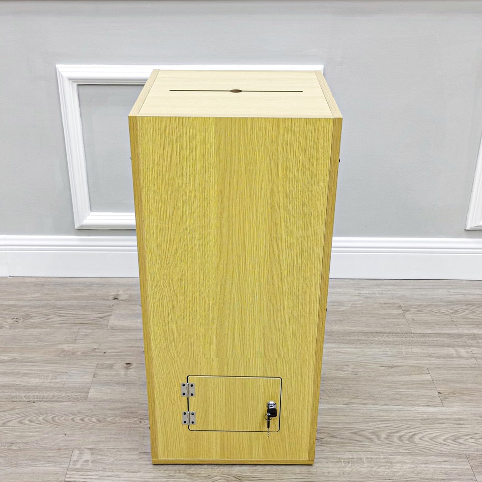 Wood Donation Box Tithing Box Fundraising Stand Suggestion Charity ...