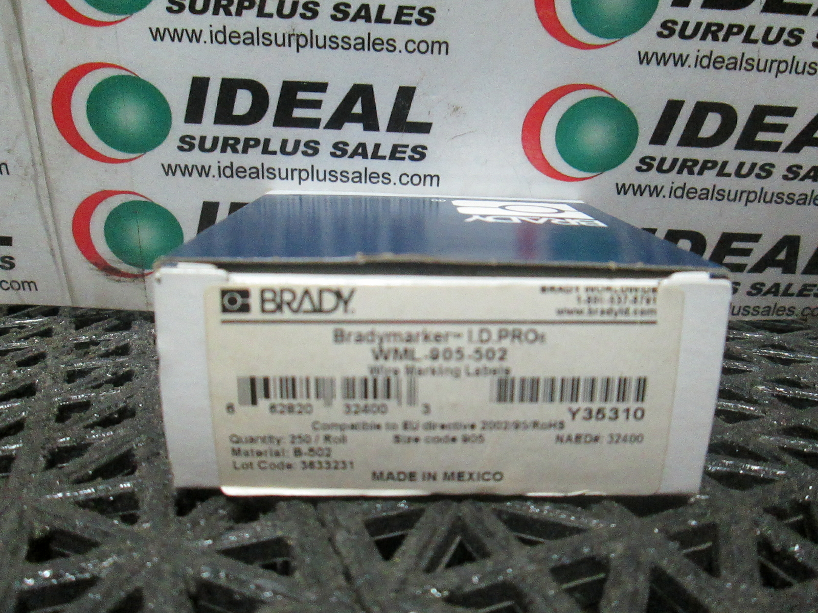 Brady WML-905-502 I.D. PRO Plus LS2000 And BradyMarker 1.25in Height 0 ...