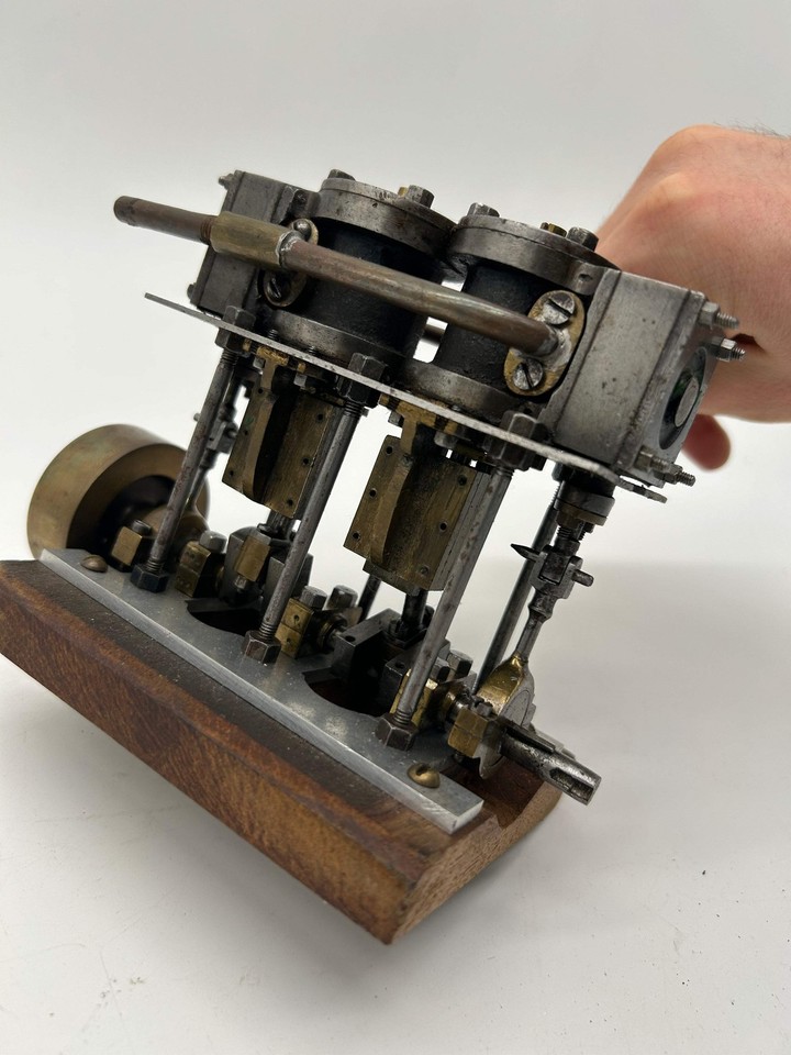 Scratch-Built Live Steam Vertical Twin Marine Engine, Similar to Stuart ...