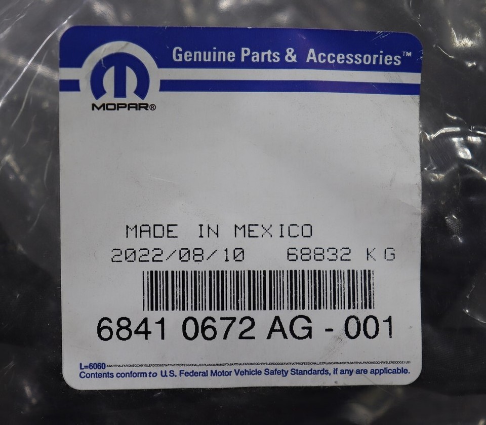 NEW OEM Mopar Battery Cable Wiring 68410672AG Jeep Wrangler 2019-2020 ...