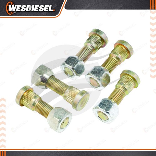 5 Pcs of ARK Wheel Studs And Nuts 7/16 inch UNF x 41mm Zinc Plated ...