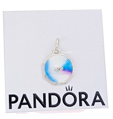 New 100% Authentic 925 Ale Silver PANDORA ME Infinity Medallion Charm ...