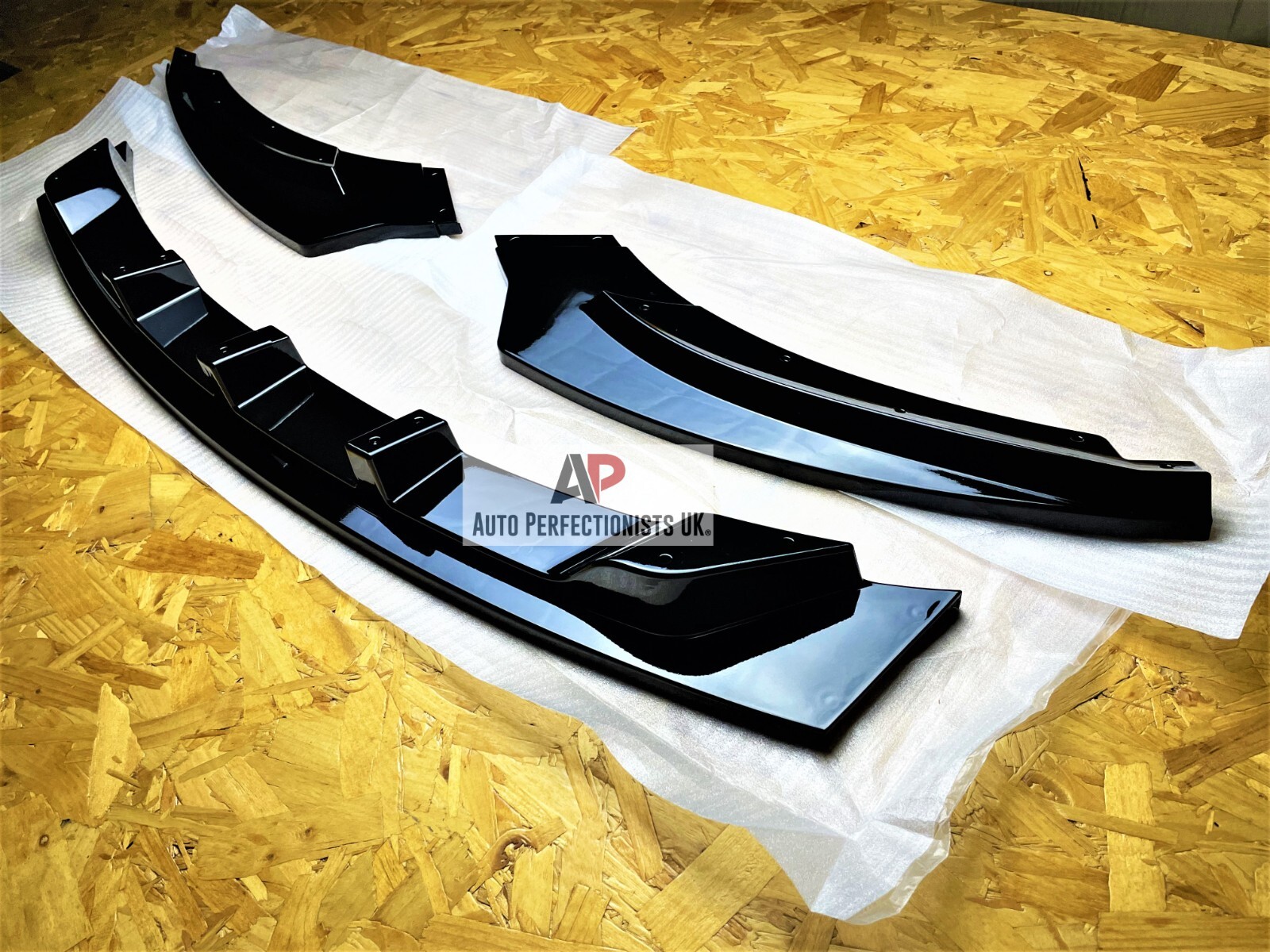 VW Golf MK5 GTI GT TDI Front Gloss Black Splitter Spoiler Lip Body Kit ...
