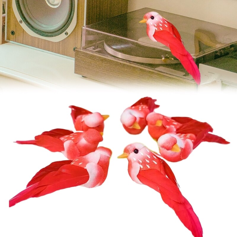 50pcs Artistic Artificial Birds Fake Birds Sculpture for Home or Office ...
