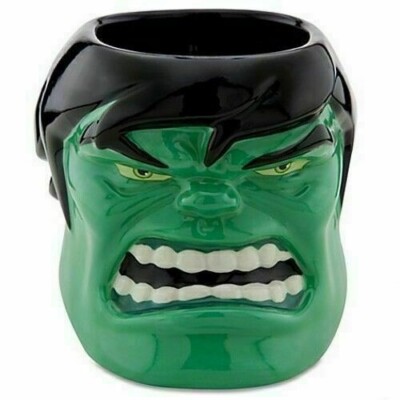 Disney Parks Marvel Incredible Hulk Sculpted Ceramic Coffee Mug | eBay