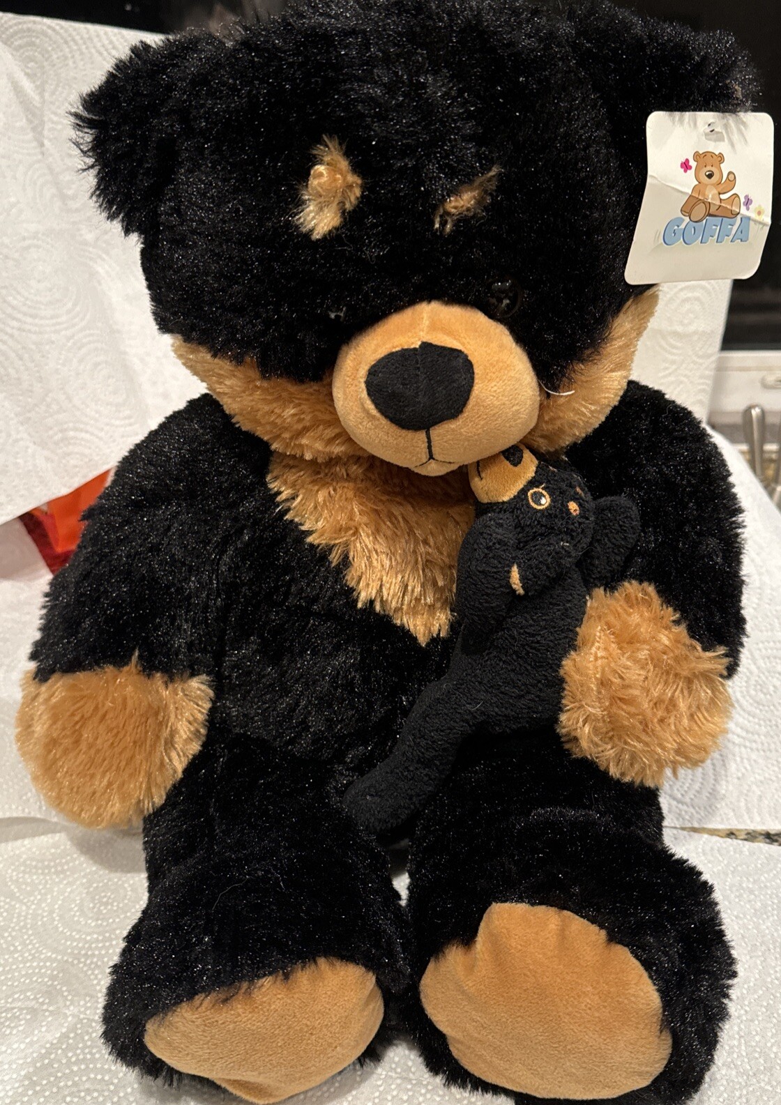 Goffa International Black Bear And Cub 16” Htf Rare | eBay