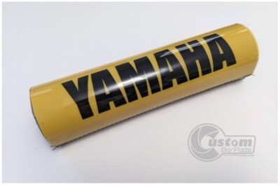 Yamaha Vintage Design Motorcycle Bar Pad 10" Yellow Gloss Finish | eBay