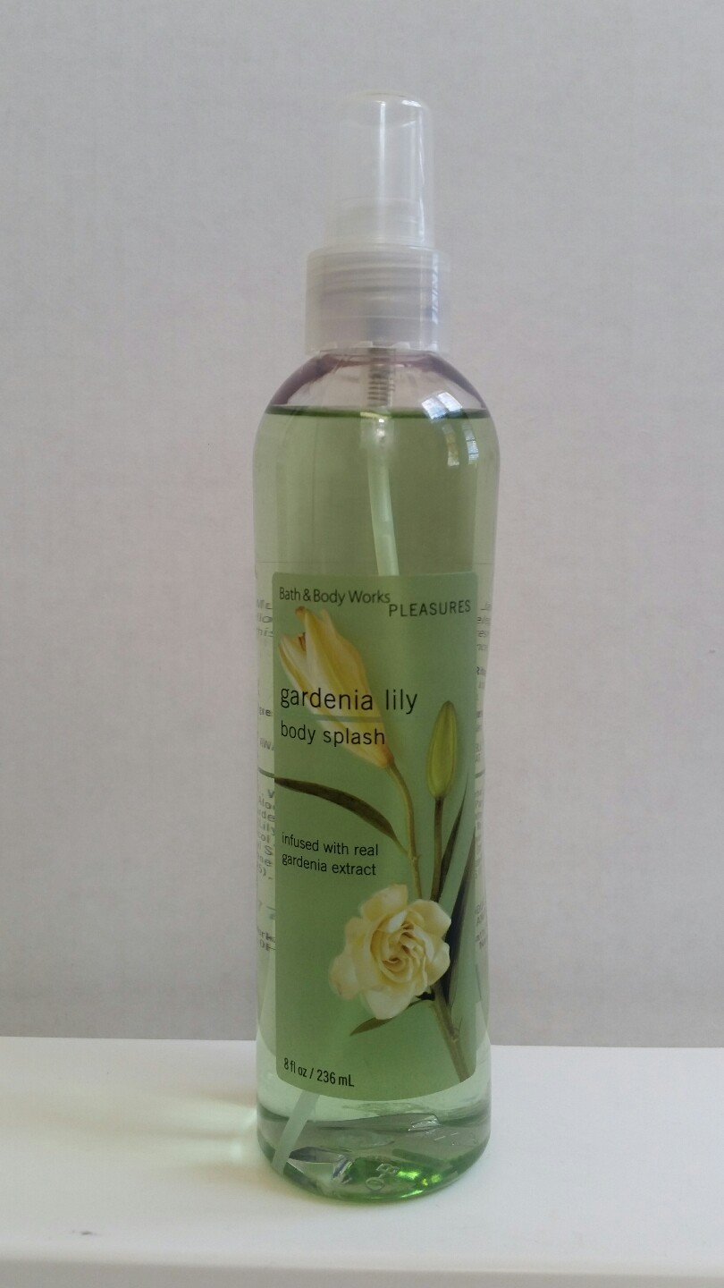 RARE Bath and Body Works Pleasures GARDENIA LILY Body Splash 8 oz New ...