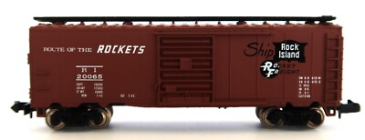 Vtg Bachmann N Scale 53-1000-08 41 Steel Box Car Route Rockets Rock ...