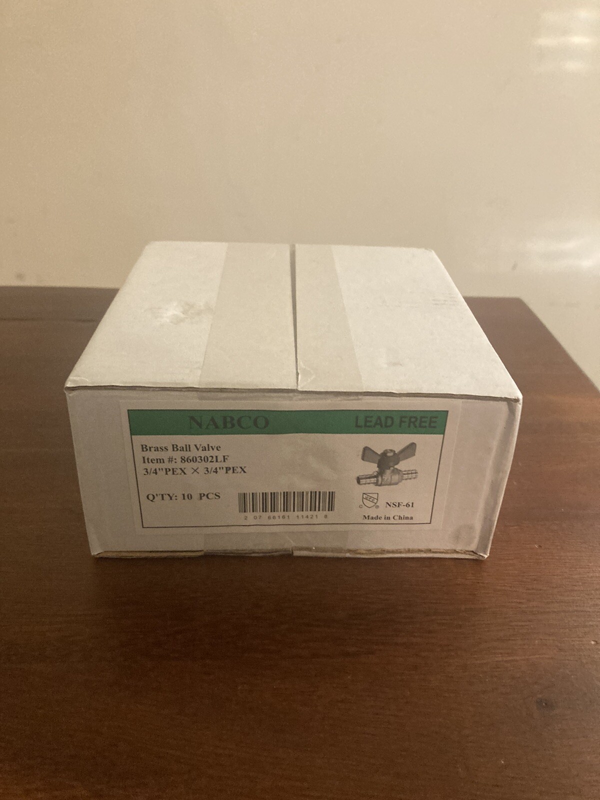 Box Of 3/4” Pex Brass Ball Shut Off Valves - 10 Pieces - Blue Handles ...